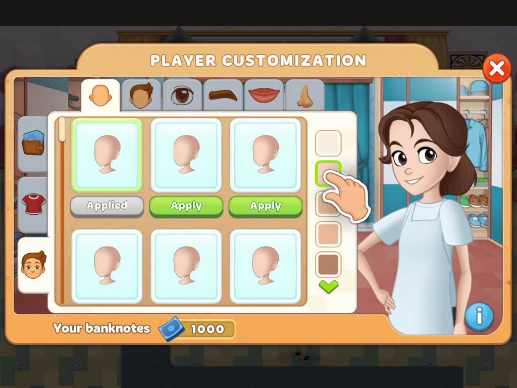 Player Customization – Cooking Diary®